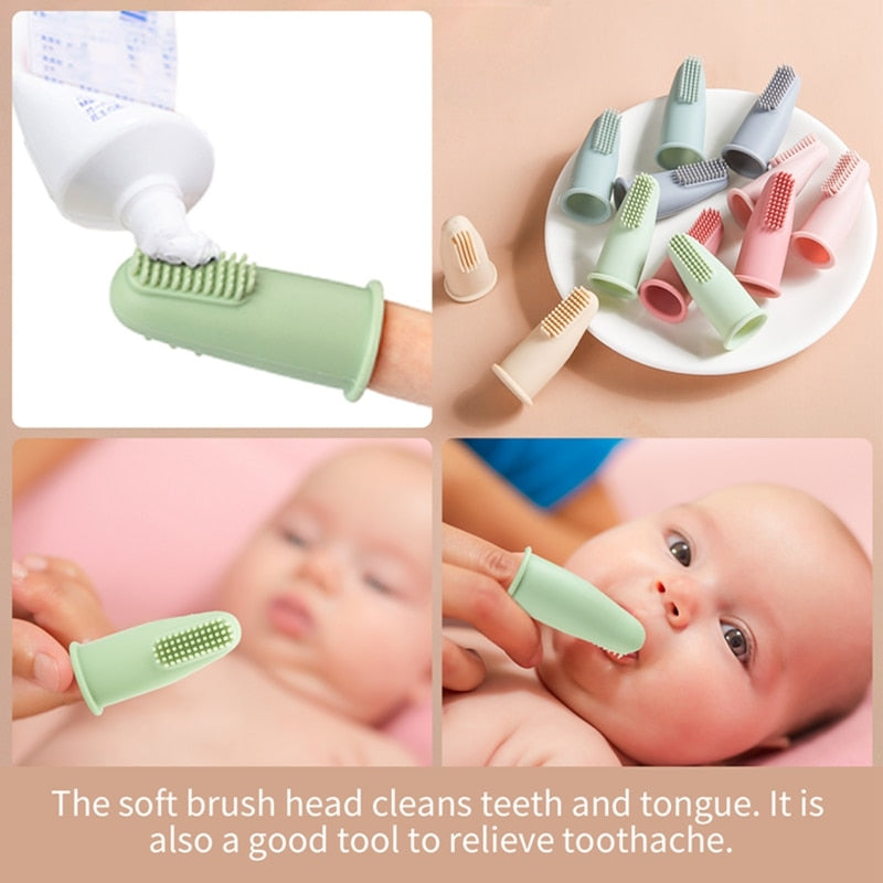 kids Silicone Finger Toothbrushes | 100% Food Safe Silicone ...
